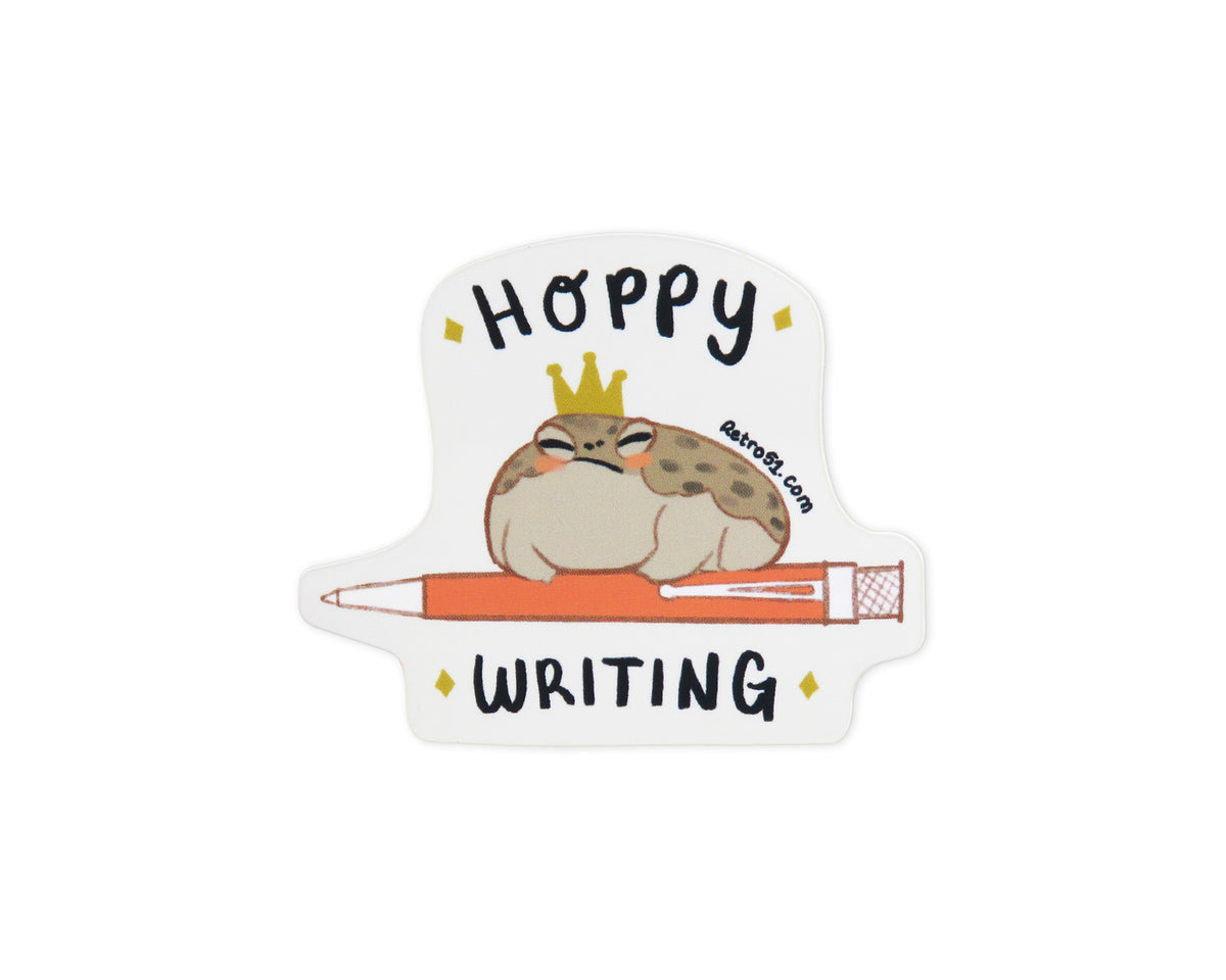 'Hoppy Writing' Sticker